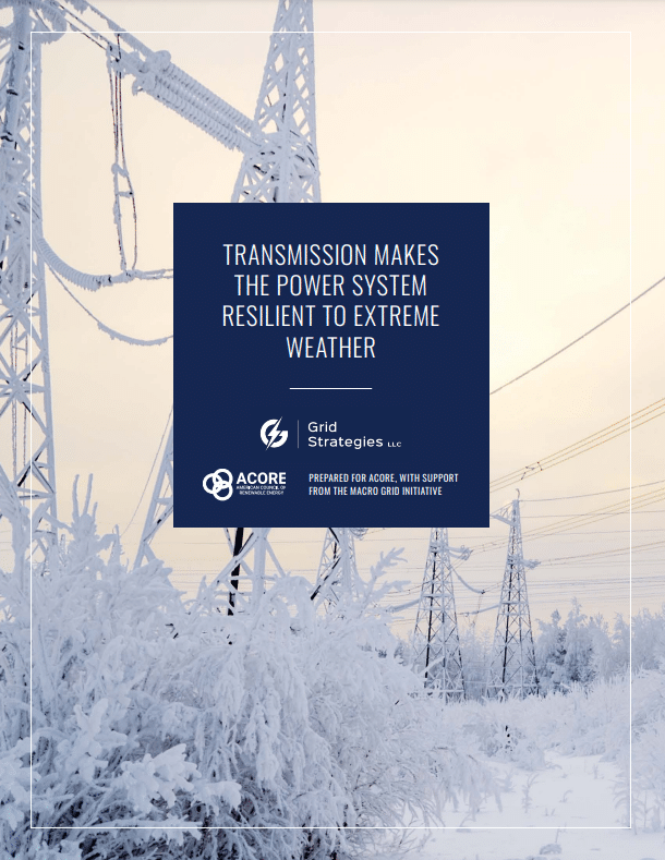 Transmission Makes the Power System Resilient to Extreme Weather